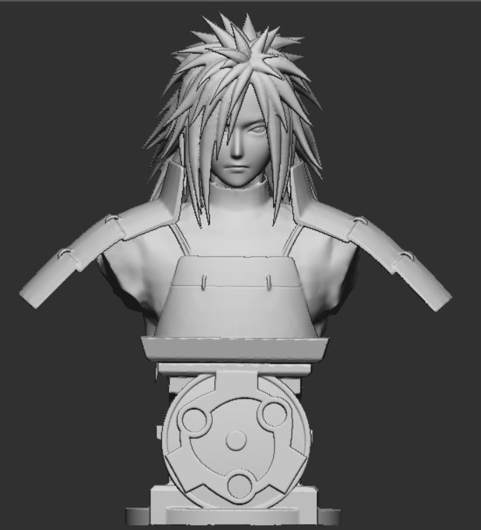 UCHIHA MADARA BUST 3D model 3D printable | CGTrader