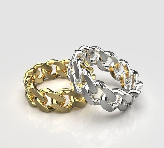 Chain ring in many sizes 3D model 3D printable | CGTrader