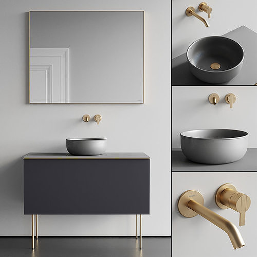 Inbani Strato Vanity Unit Set 5 3D model | CGTrader