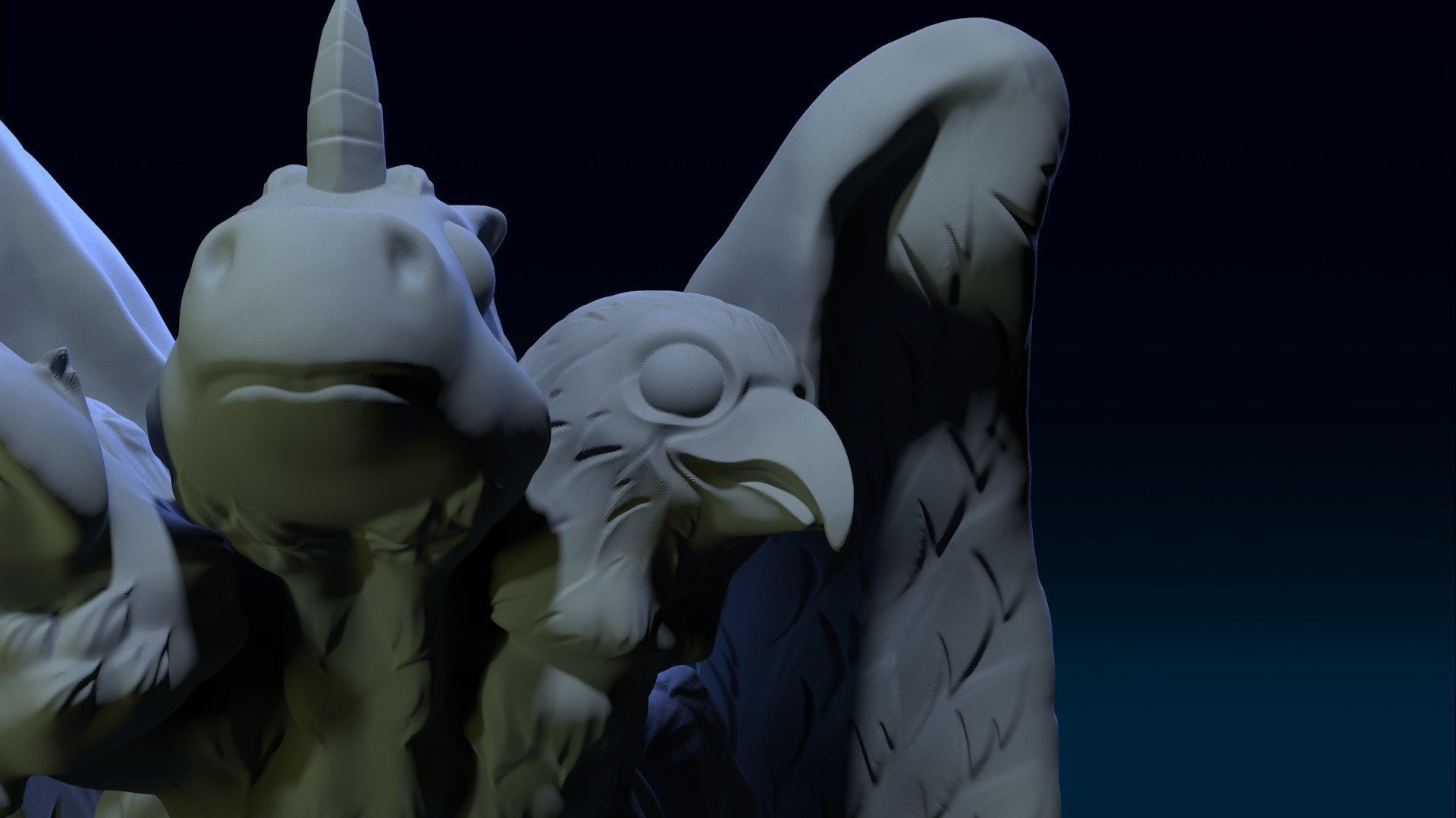 Baby Chimera 3D model 3D printable | CGTrader