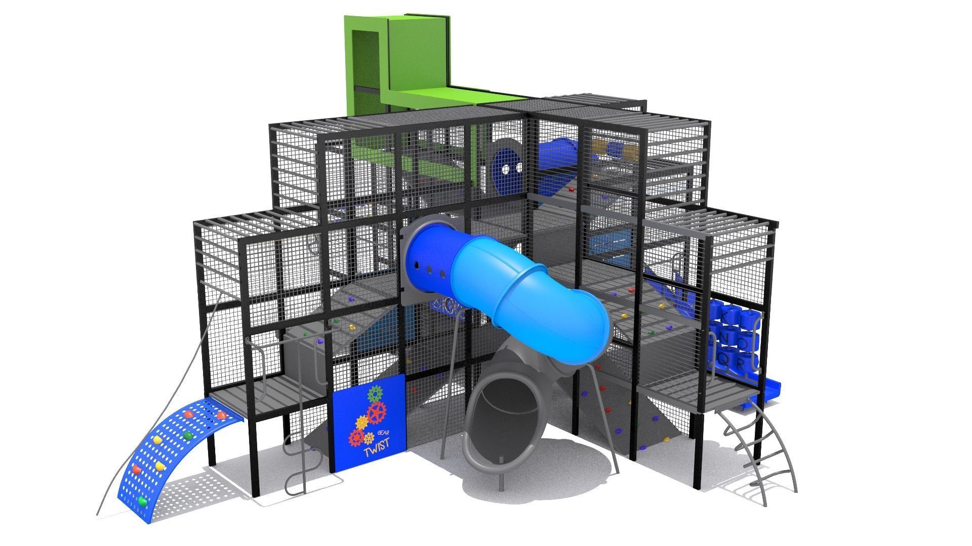 Playground- Tetris Box Playset 3D model animated | CGTrader