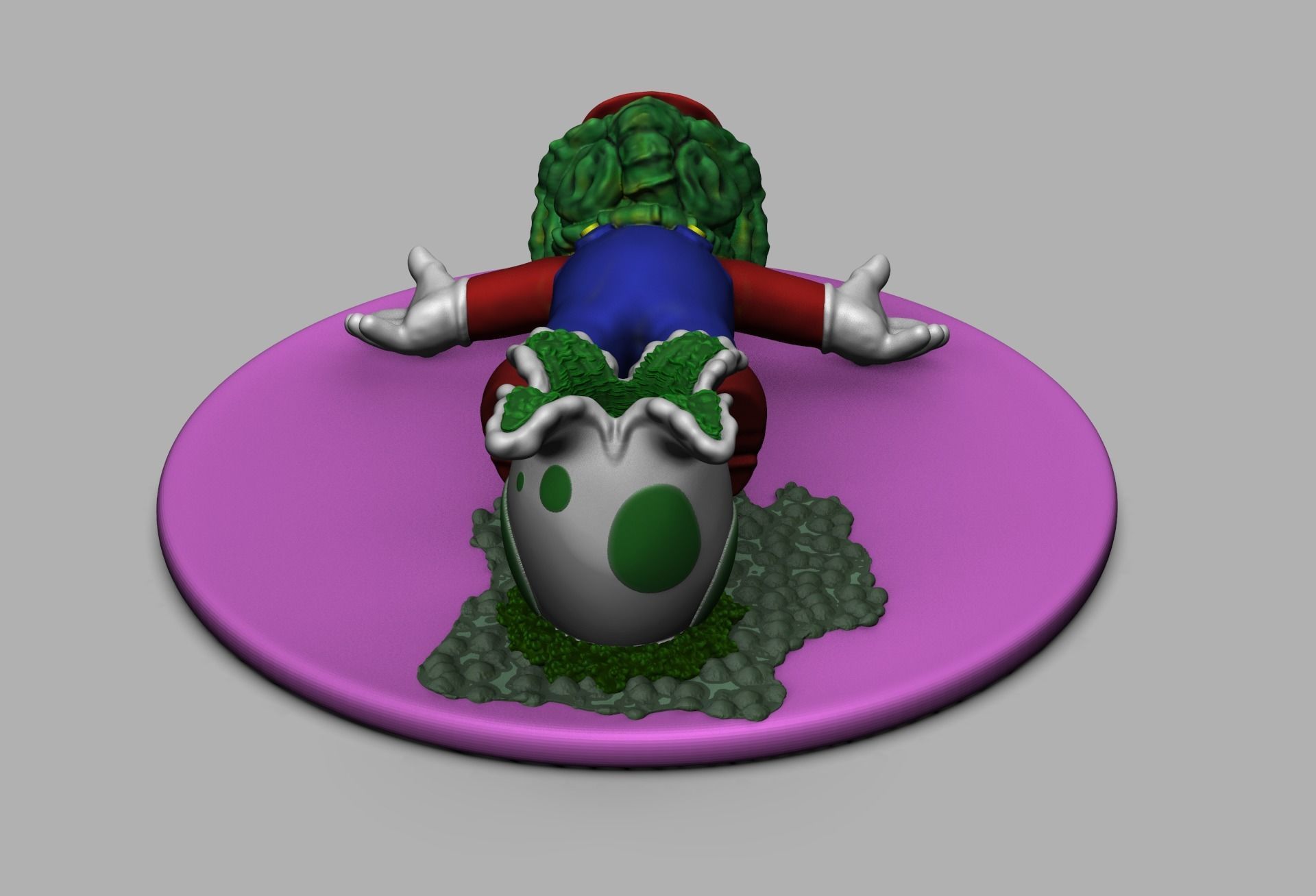 ALIEN XENOMORPH FACEHUGGER SUPPER MARIO 3D PRINTING DIORAMA 3D model 3D ...