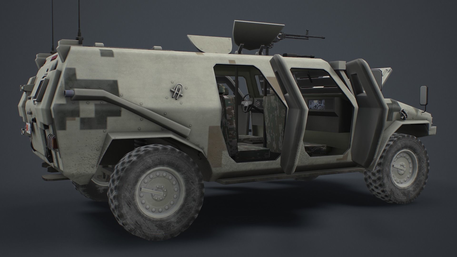 3D model Dongfeng CSK131 Mengshi VR / AR / low-poly | CGTrader