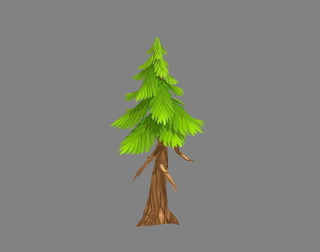 Cartoon Pine