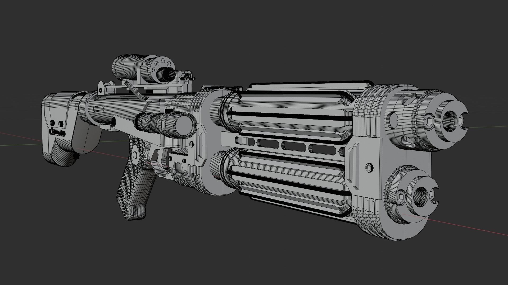 E-22 Blaster Rifle 3D model | CGTrader