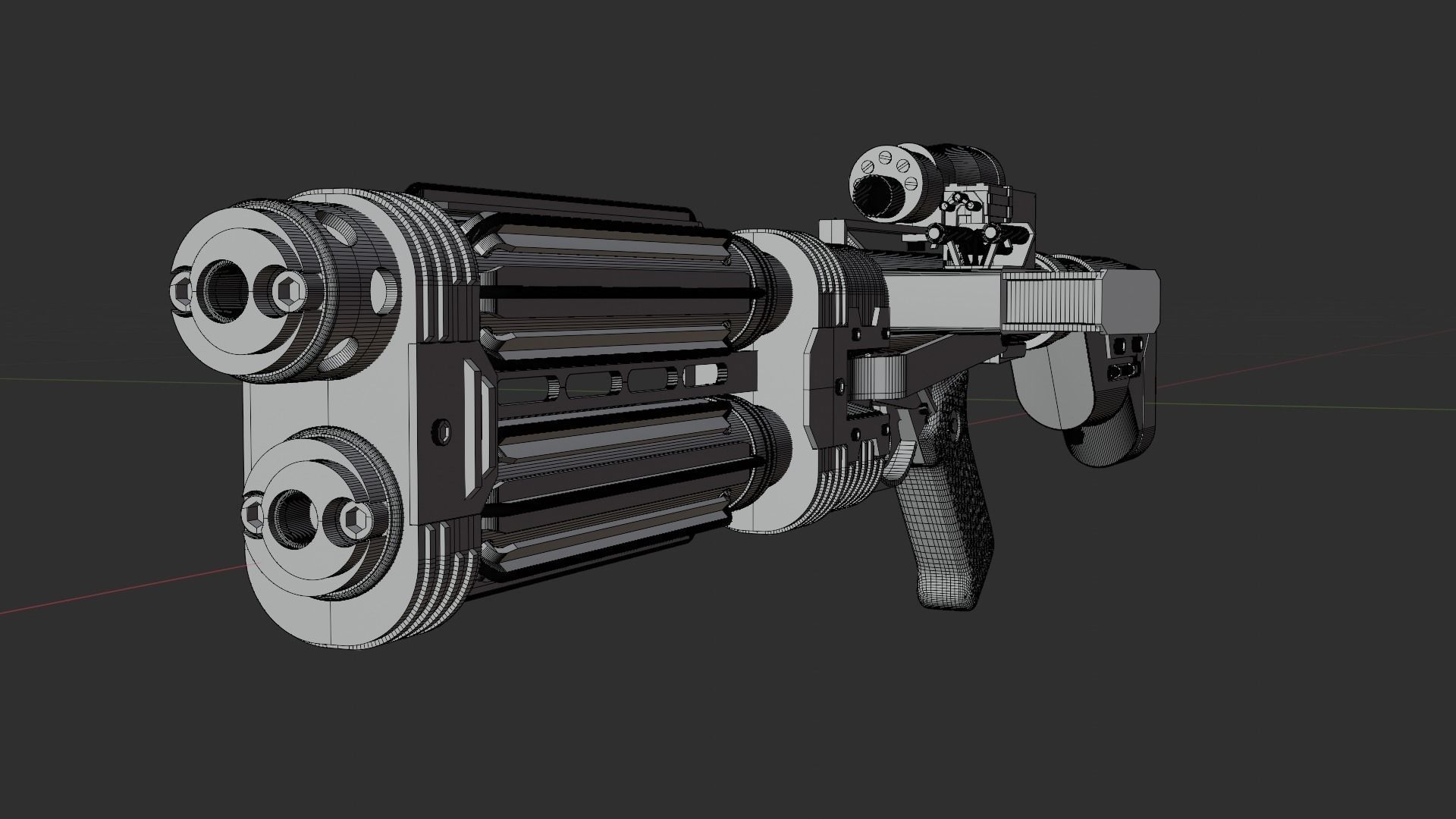E-22 Blaster Rifle 3D model | CGTrader