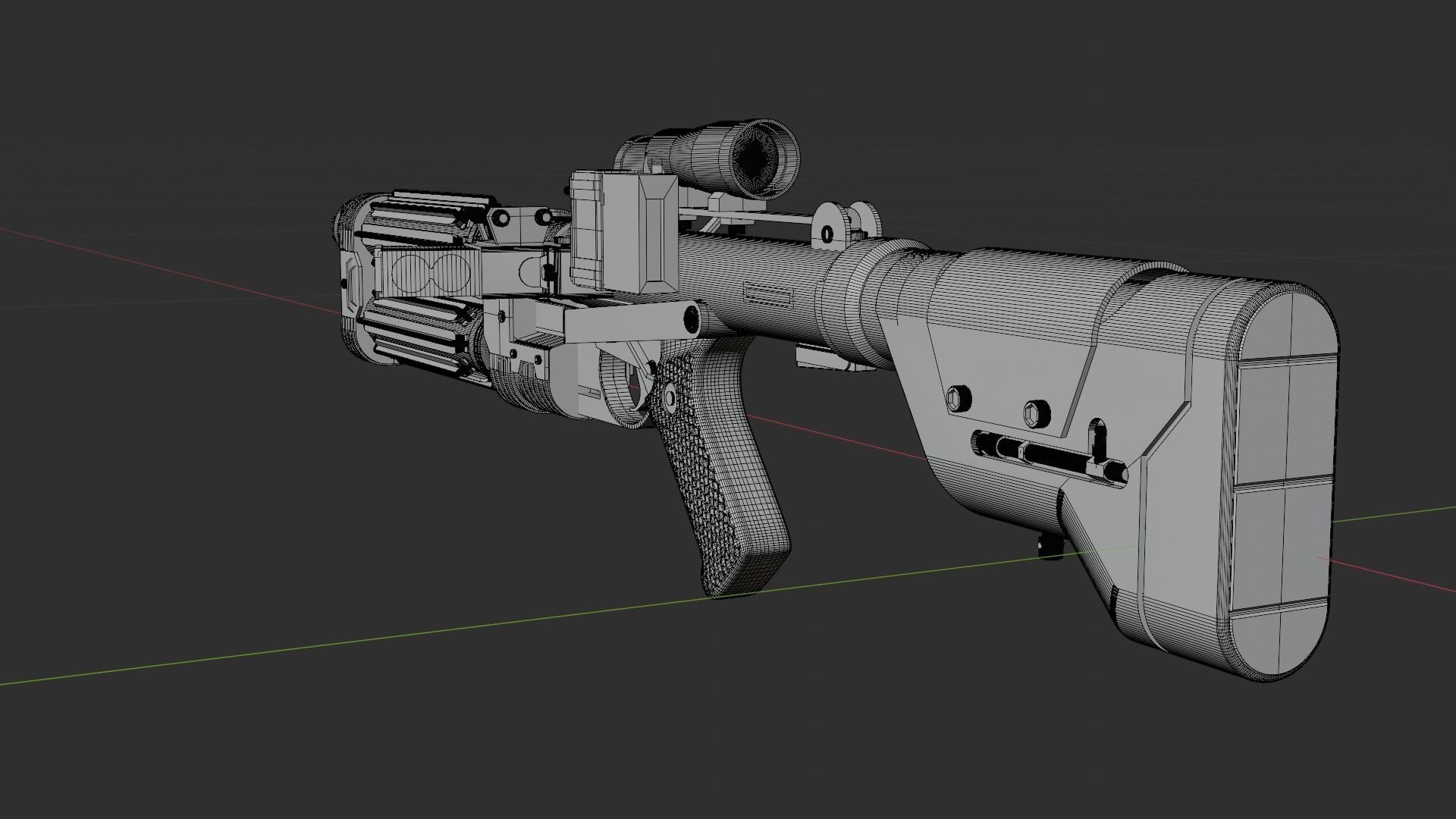 E-22 Blaster Rifle 3D model | CGTrader
