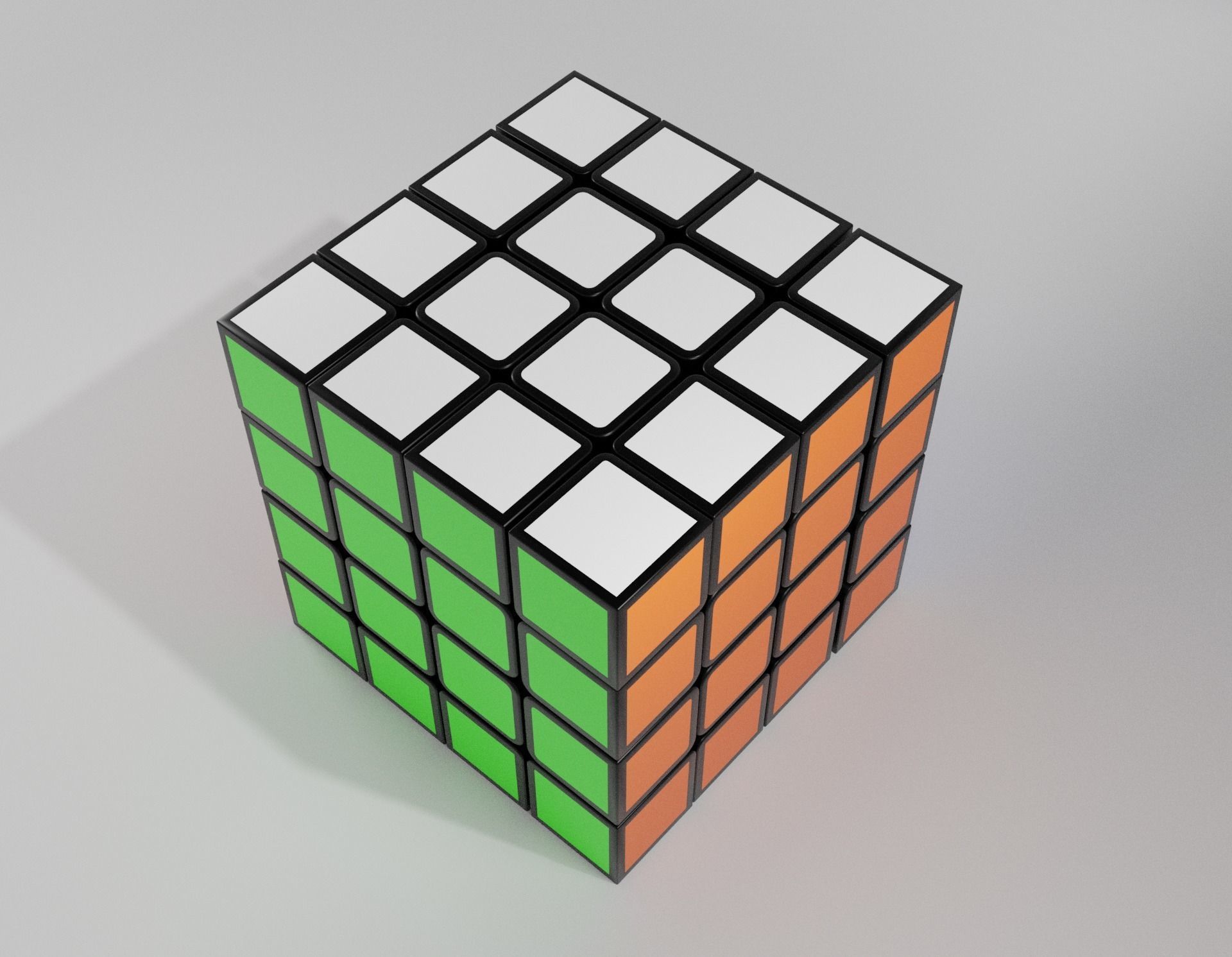 Rubiks cube 4 by 4 free 3D model | CGTrader