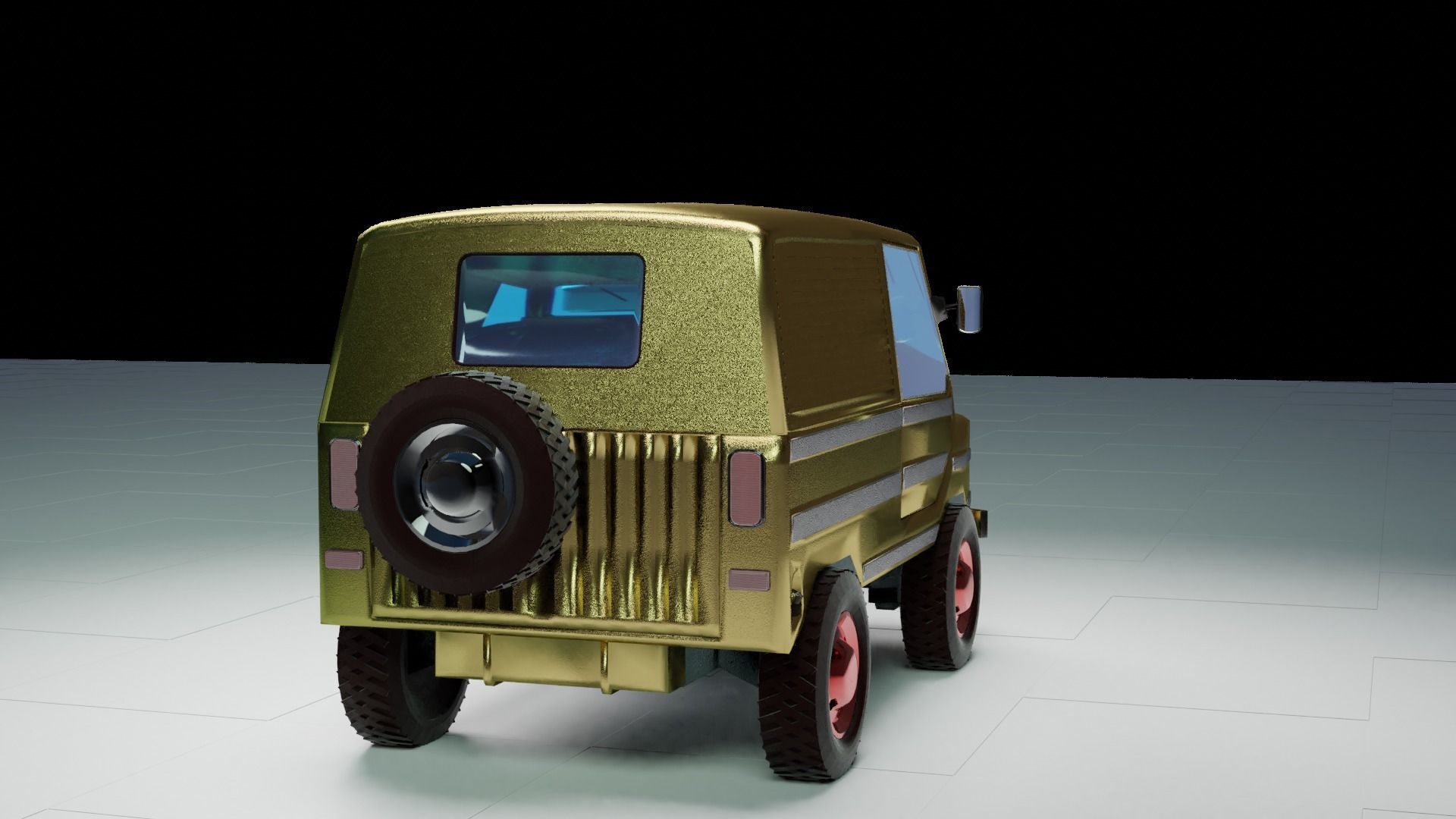 Liaz-969 gold car 3D model | CGTrader