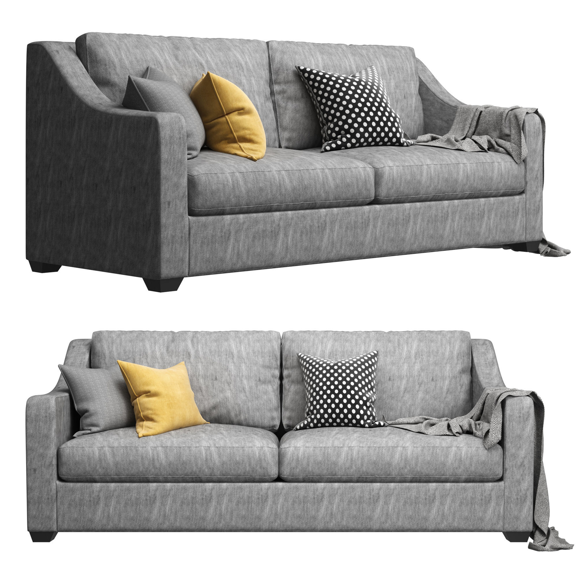 Wesley Hall - Mcguire Sofa 3D model | CGTrader