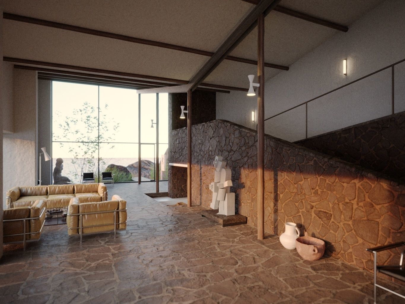 Le Corbusier Errazuris House 1930 3D model | CGTrader