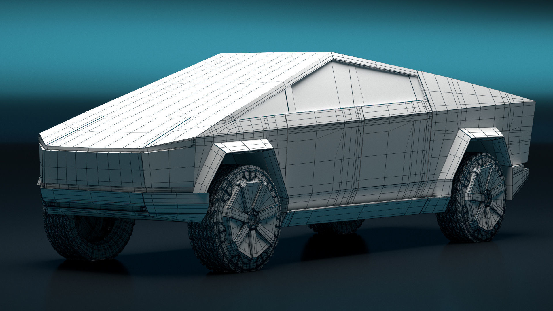 Tesla Cybertruck in Maya 2022 3D model | CGTrader