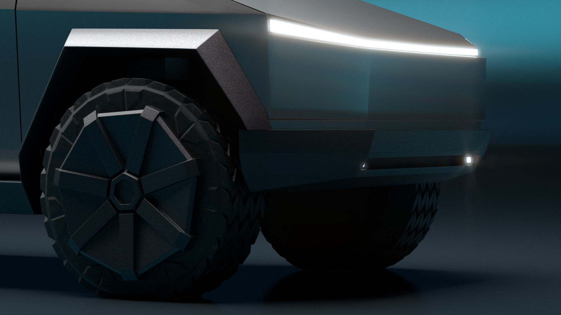 Tesla Cybertruck in Maya 2022 3D model | CGTrader