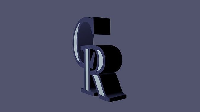 Colorado Rockies Team Logo 3D model | CGTrader