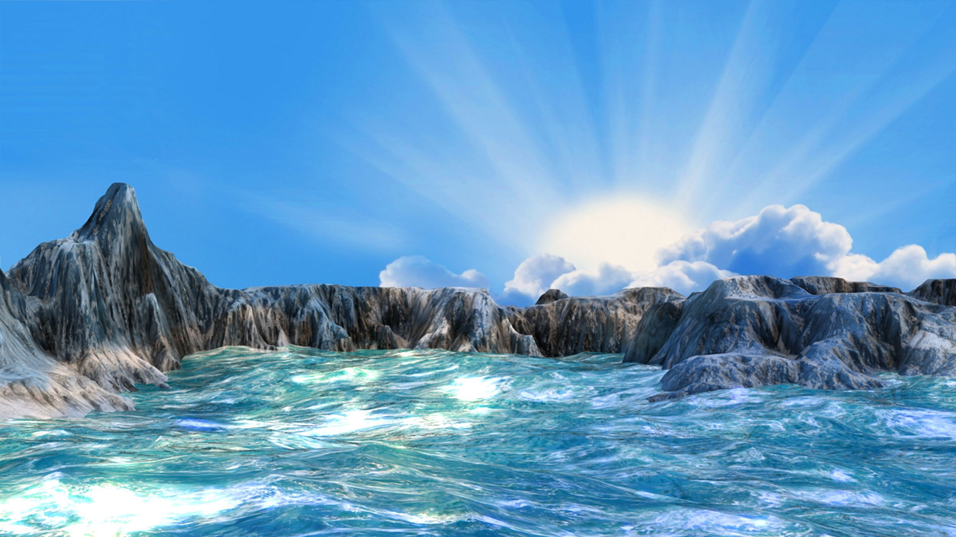 3D model Sea Animated VR / AR / low-poly | CGTrader