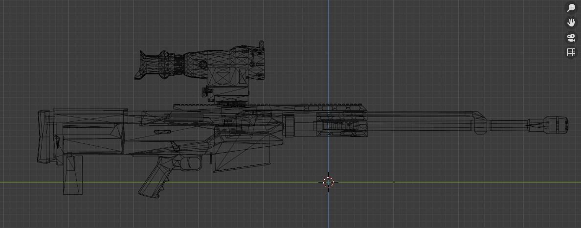 3D model AS50 sniper gun VR / AR / low-poly | CGTrader