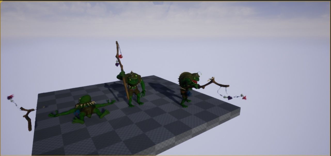 3D model Frog-Shaman frog with bow and arrow VR / AR / low-poly | CGTrader