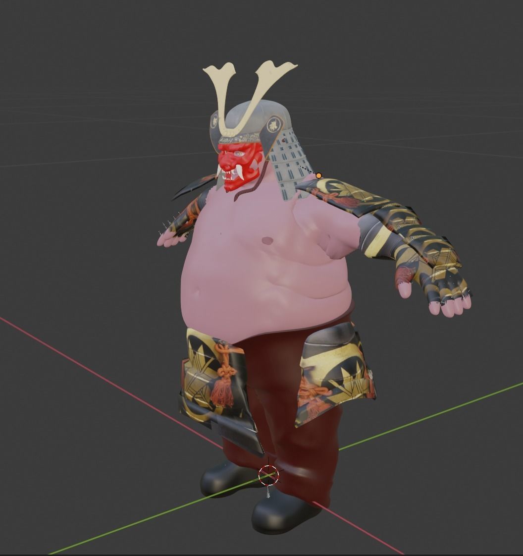 Samurai Boss free VR / AR / low-poly 3D model rigged | CGTrader