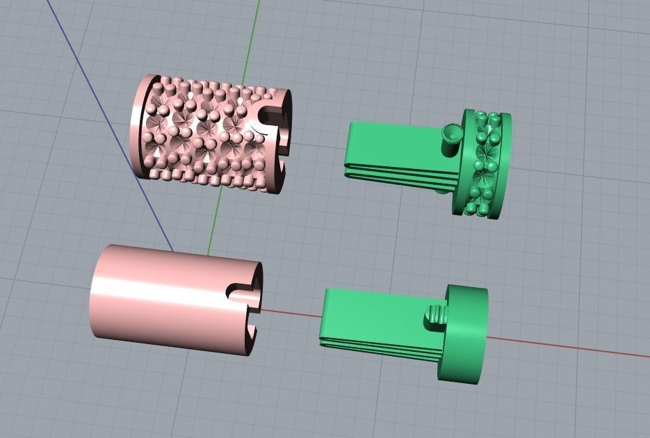 Lock bracelet clasp 3D model 3D printable | CGTrader
