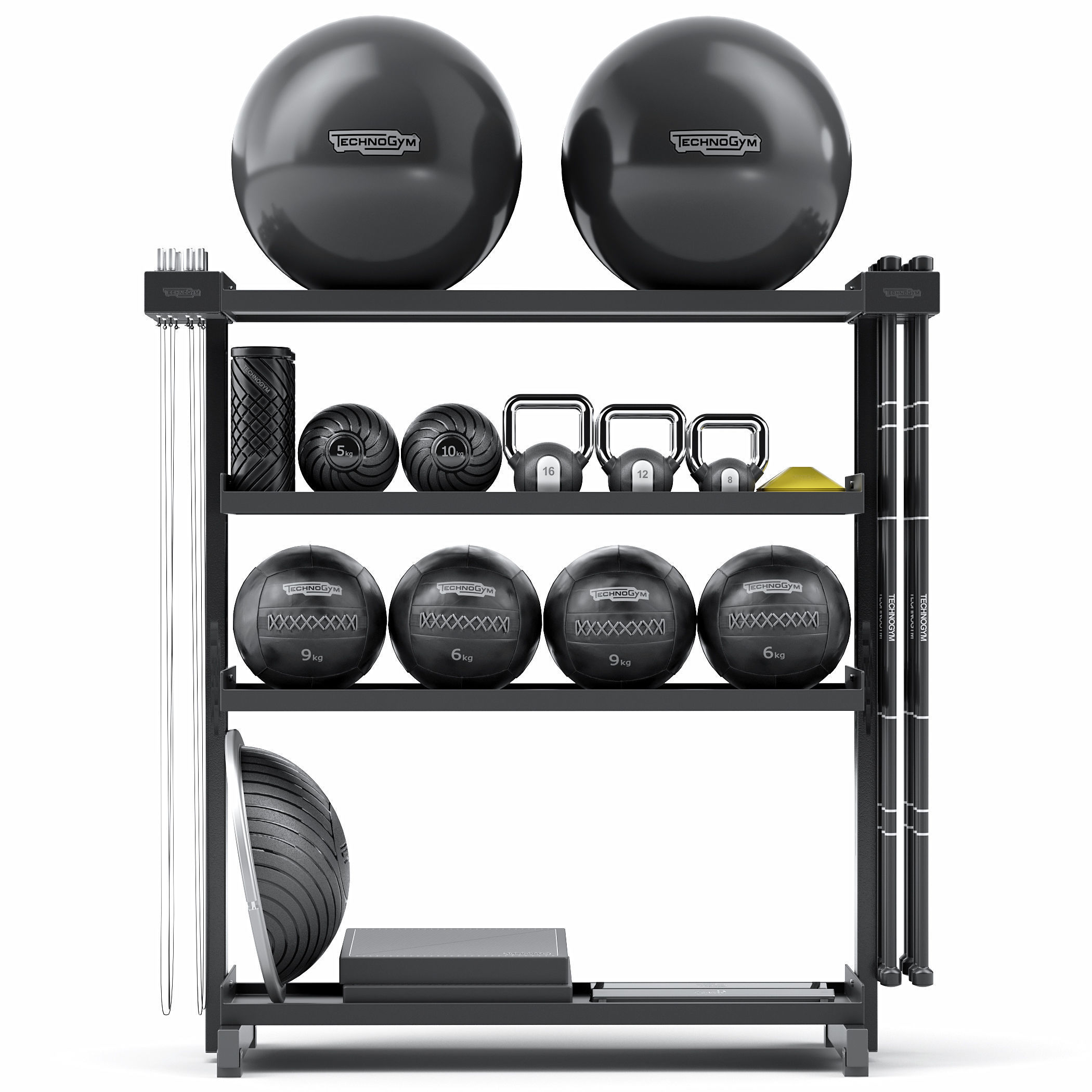 Fitness set Technogym SKILLTOOLS Kit 3D model | CGTrader