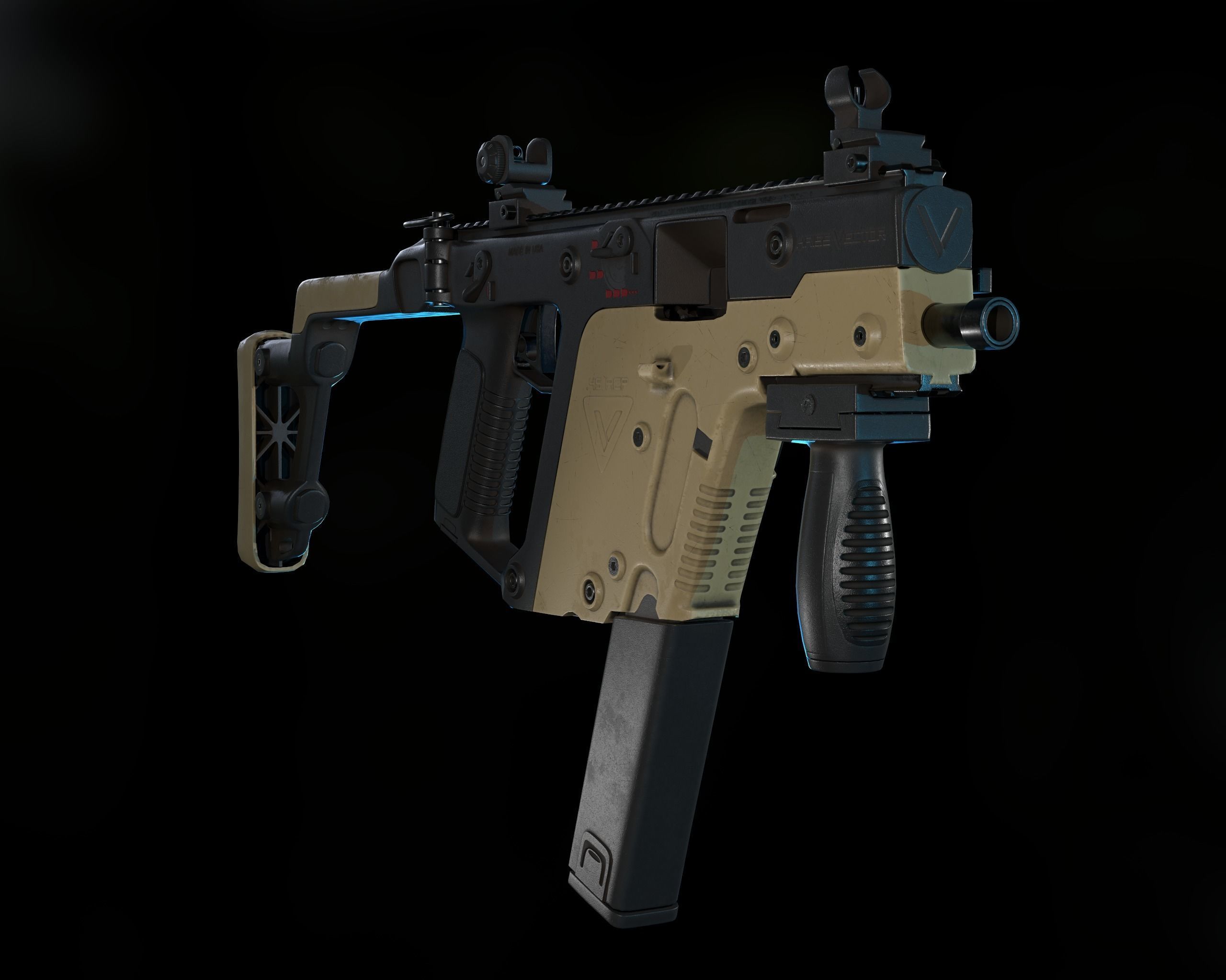 3D model KRISS Vector SMG VR / AR / low-poly | CGTrader