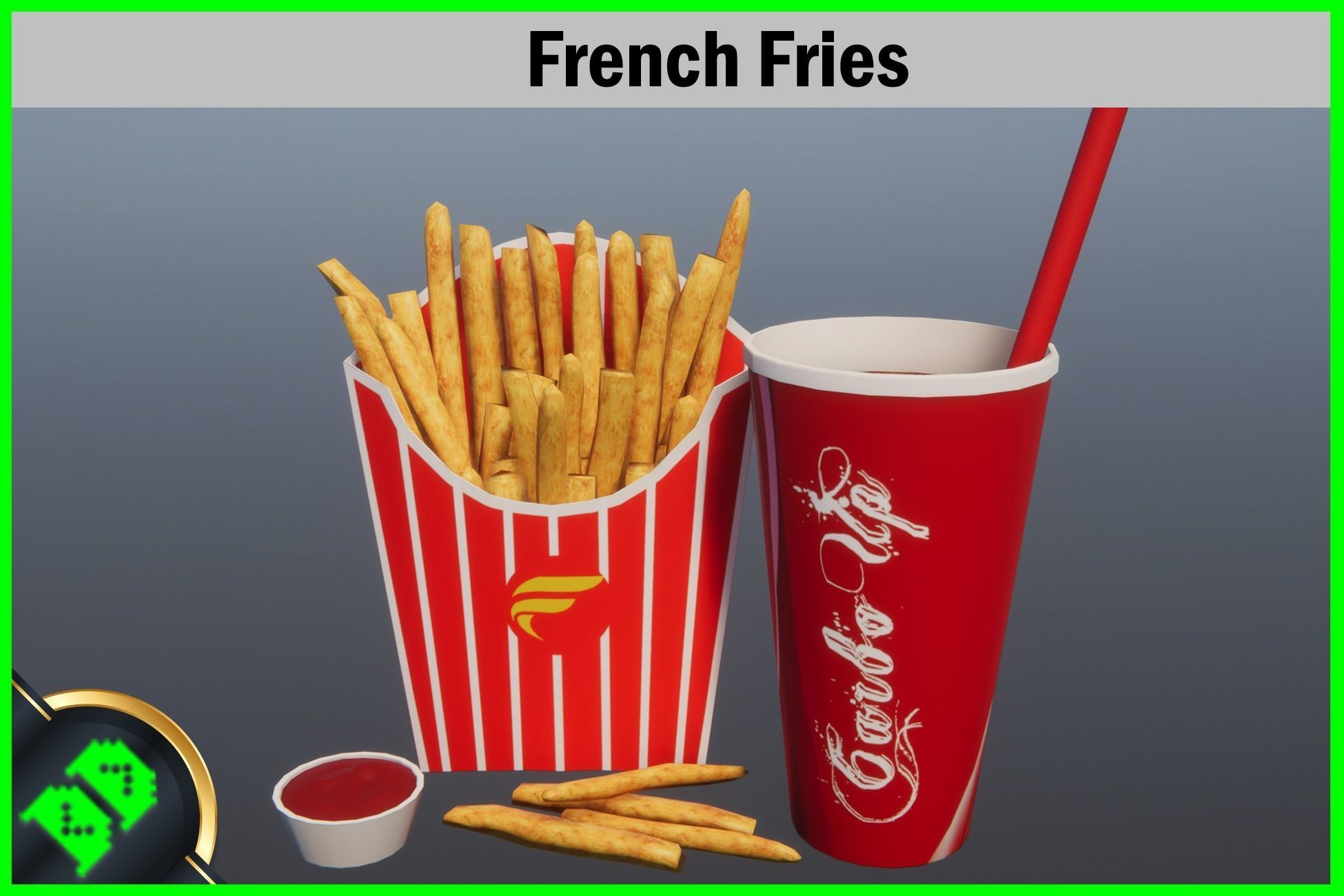 3D model French Fries VR / AR / low-poly | CGTrader