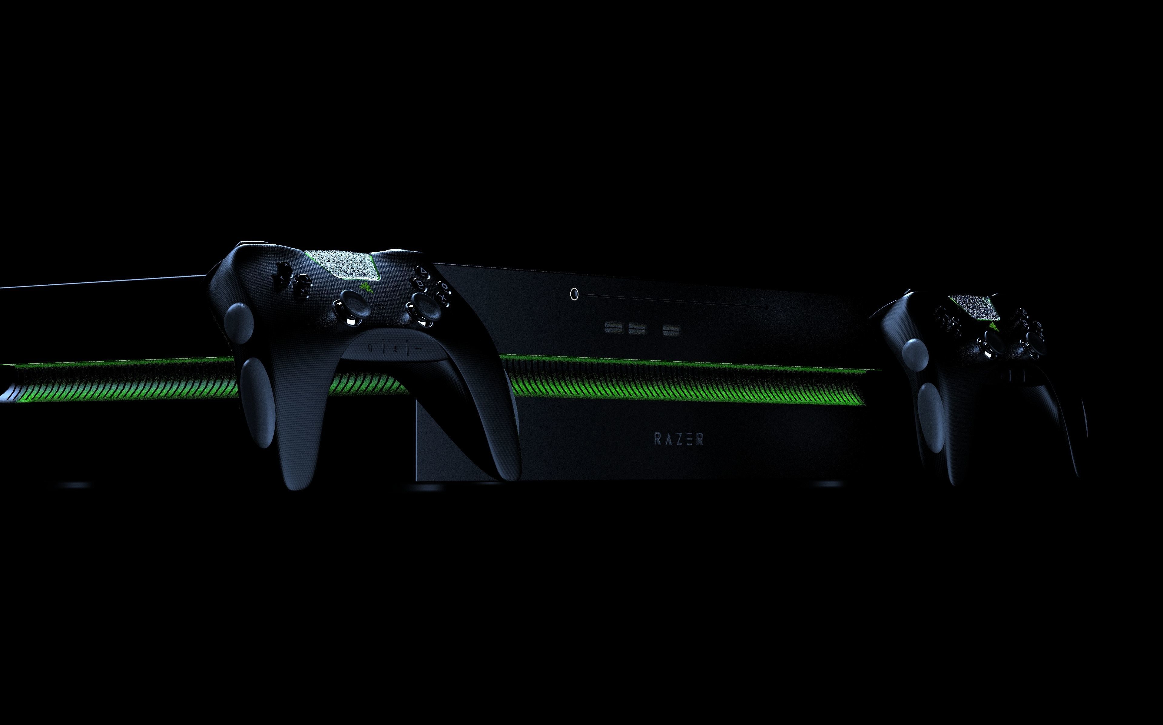 Razer Gaming console free 3D model animated | CGTrader