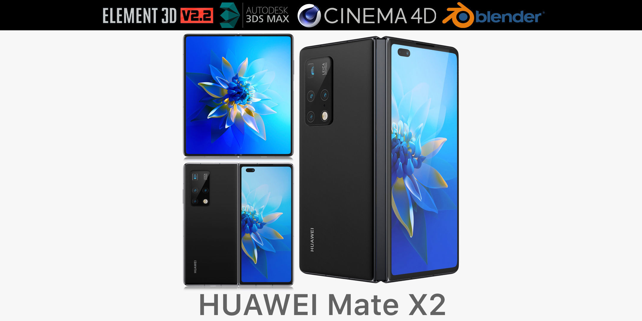3D HUAWEI Mate X2 | CGTrader