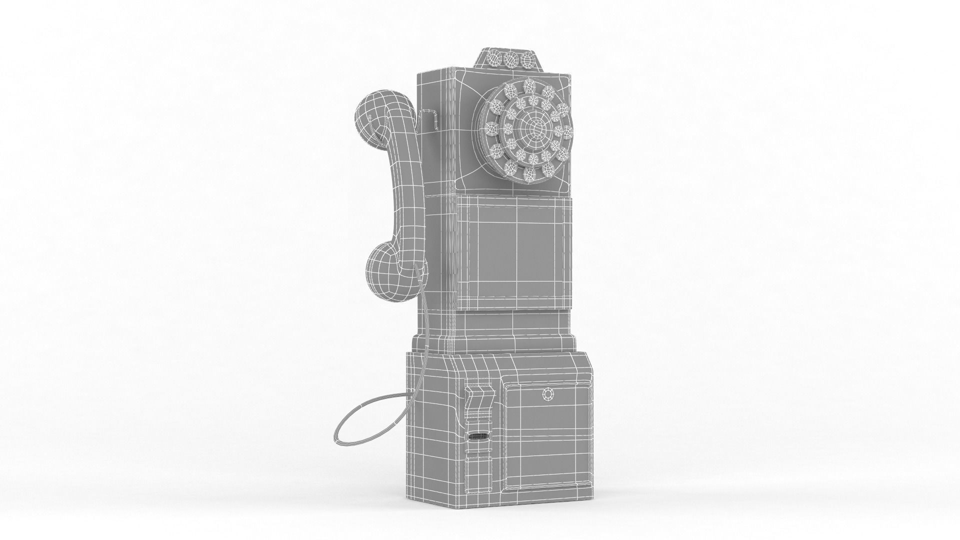 Classic Pay Phone Telephone 3D model | CGTrader