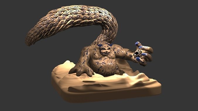 Shukaku one tales from Naruto 3D model | CGTrader