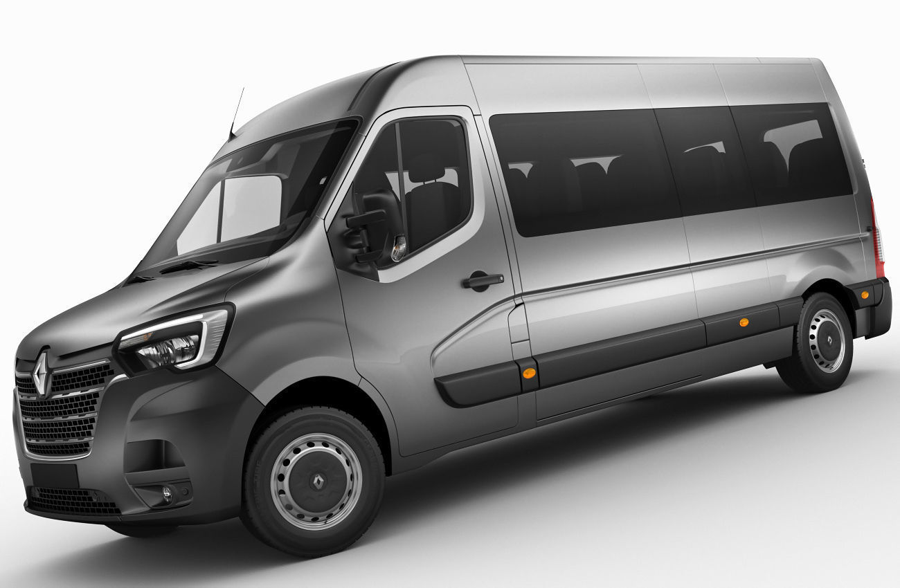 Renault Master Bus L3H2 2019 3D model | CGTrader