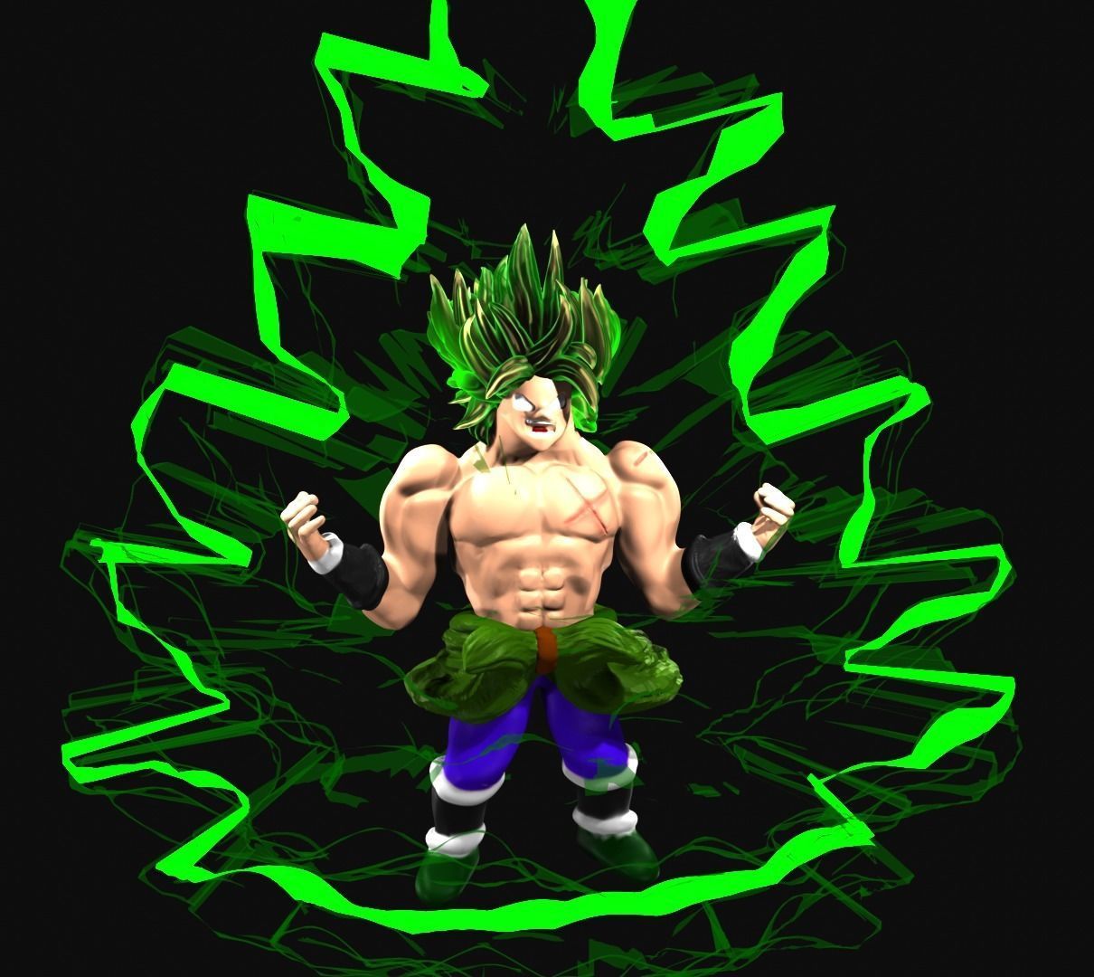 Broly Full power 3D model | CGTrader