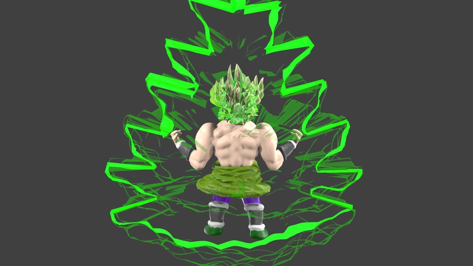 Broly Full power 3D model | CGTrader
