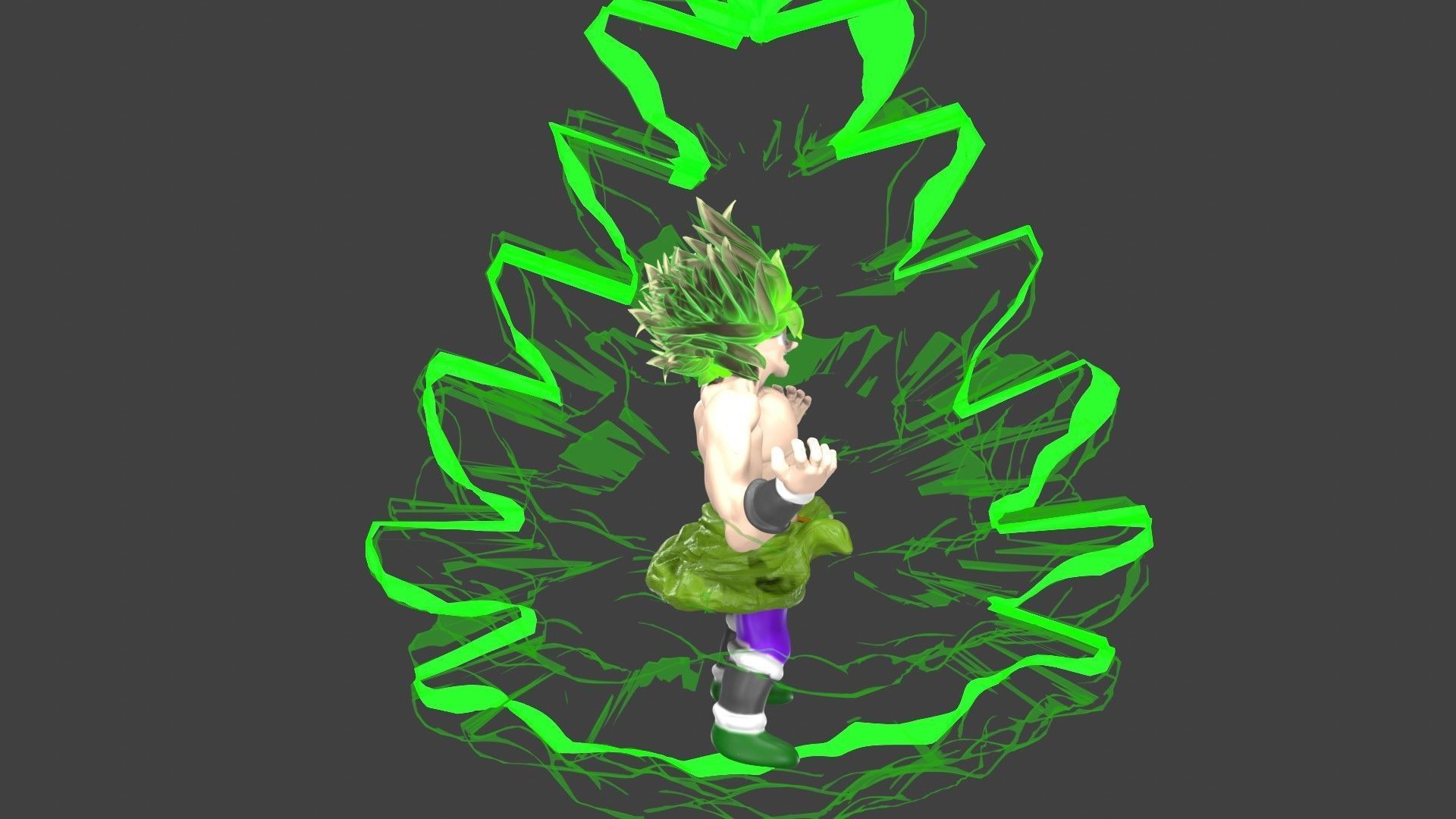 Broly Full power 3D model | CGTrader