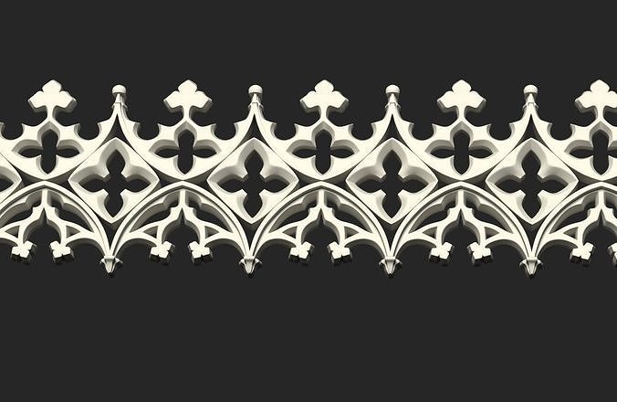 3D model Gothic ornament 10 VR / AR / low-poly | CGTrader