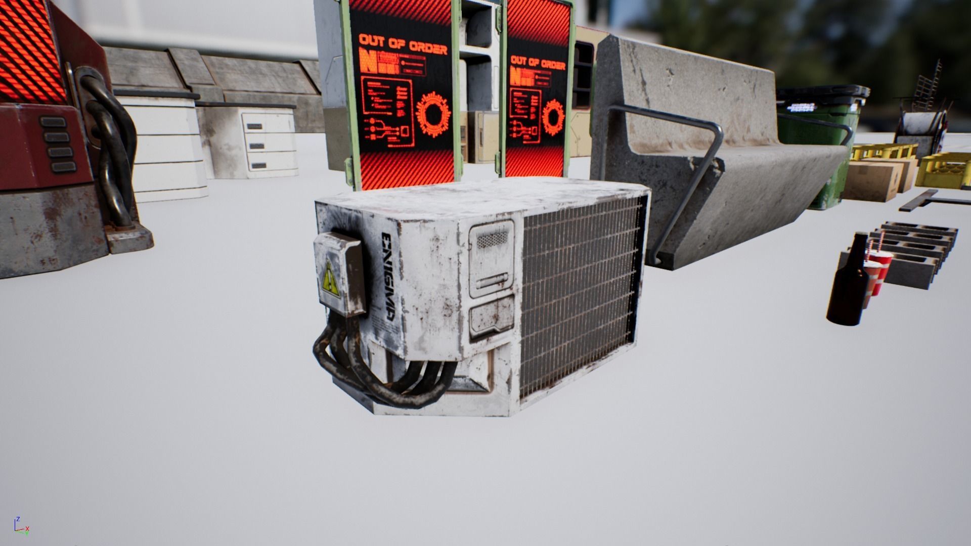 3D model Game Ready Mini Cyberpunk Prop Pack UE4 VR / AR / low-poly ...