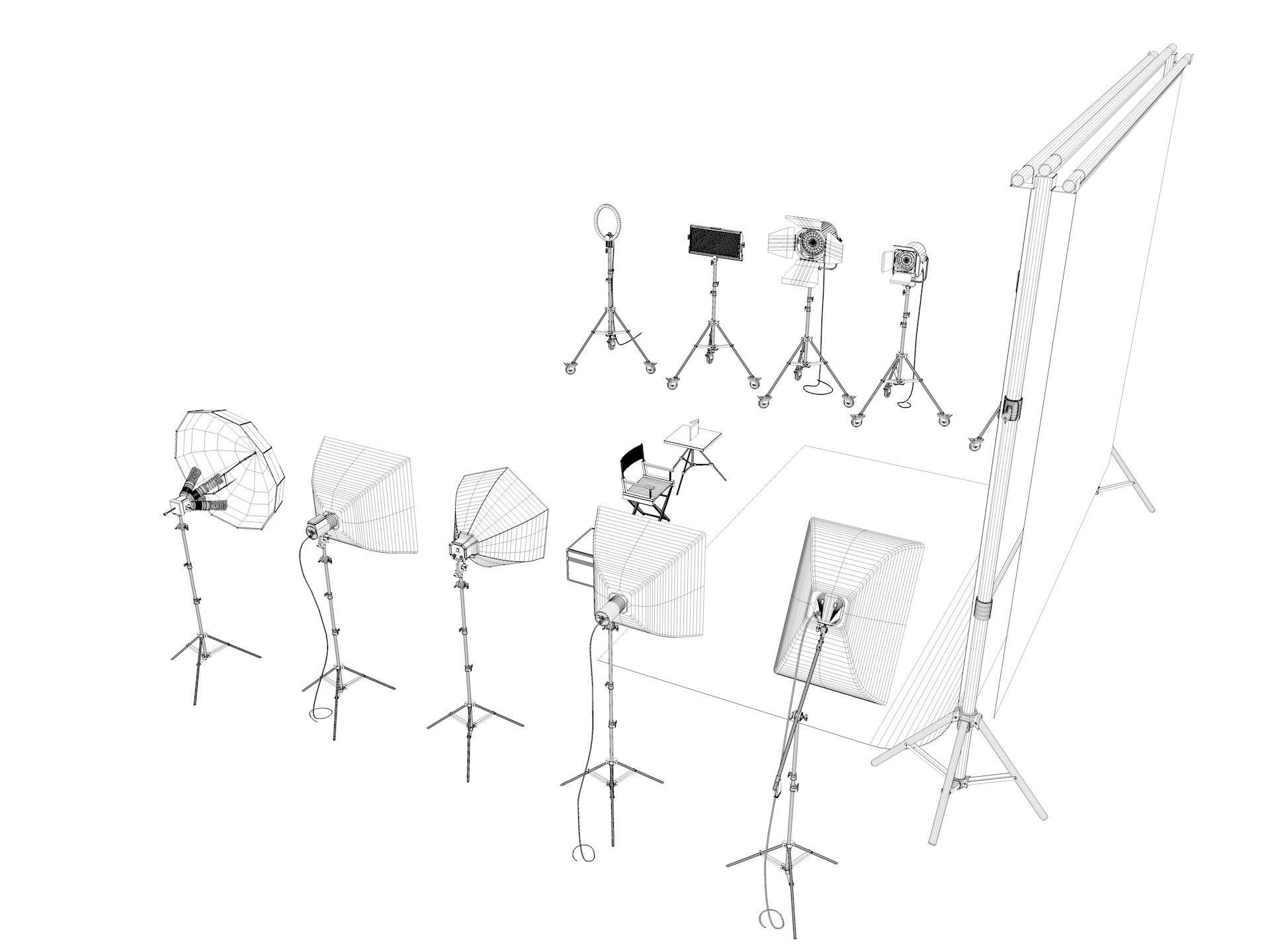 Studio Photography Lighting Models 3D model | CGTrader