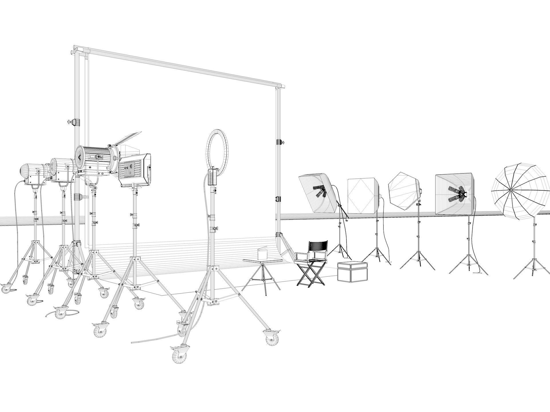 Studio Photography Lighting Models 3D model | CGTrader