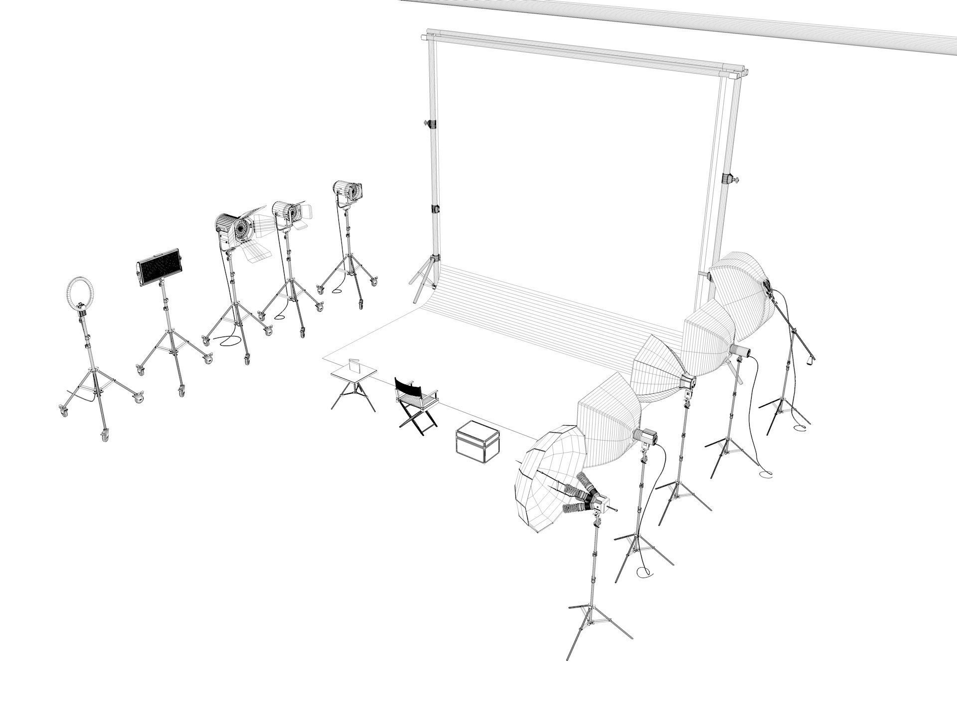 Studio Photography Lighting Models 3D model | CGTrader