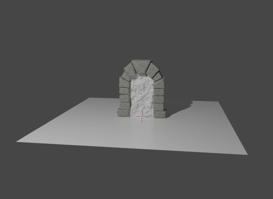 Ancient Stone Arch with Magic Portal free 3D model | CGTrader