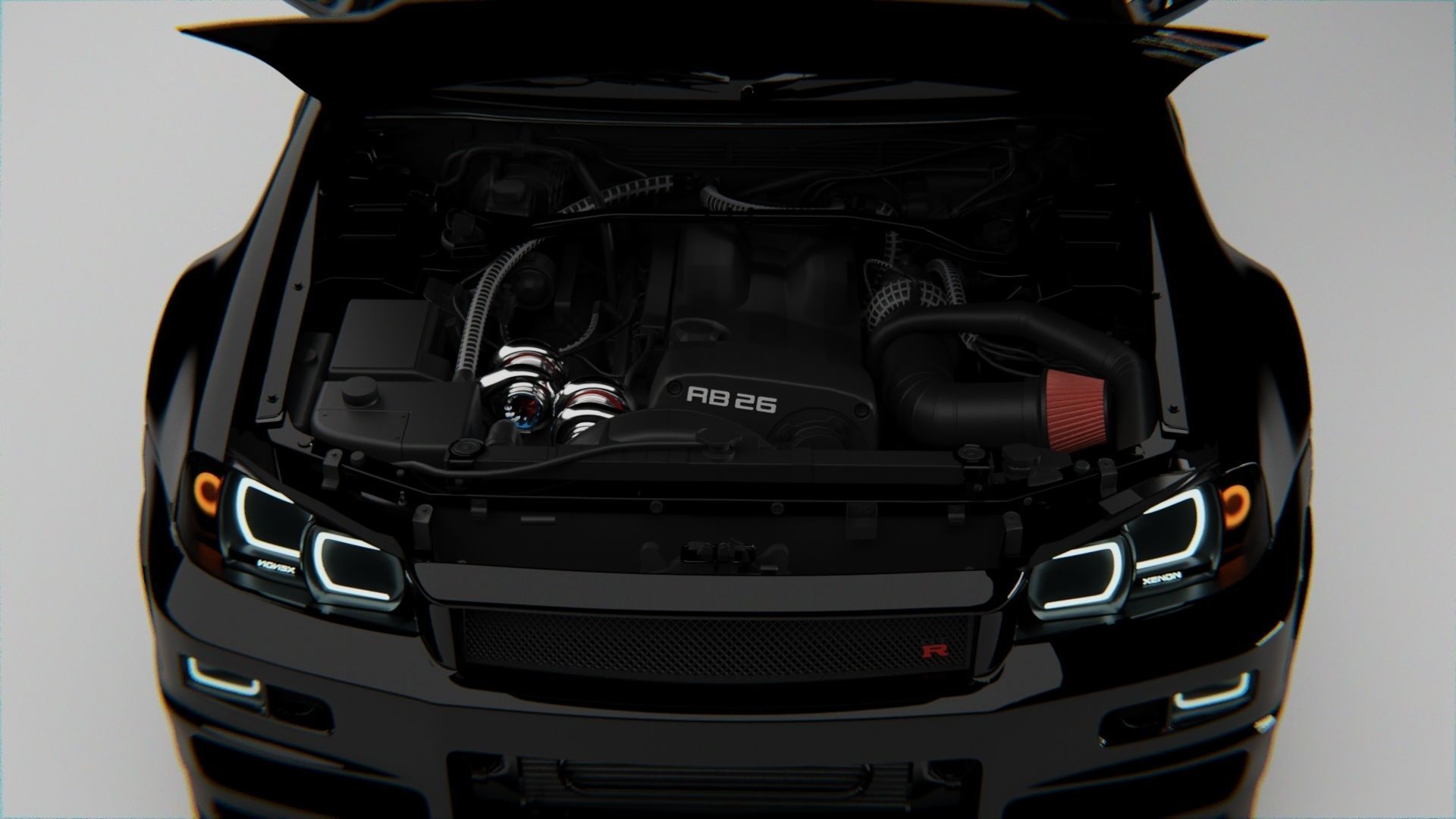 Nissan R34 Skyline Skyline twin Turbo 3D model | CGTrader