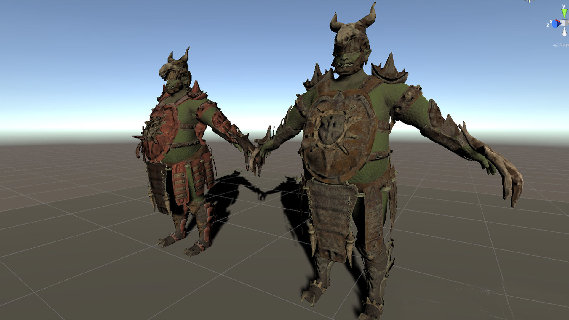3D model Orc Fat Warrior VR / AR / low-poly rigged animated | CGTrader