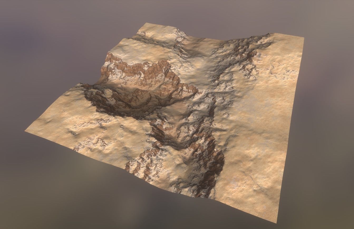 3D model Desert Biome 1 VR / AR / low-poly | CGTrader