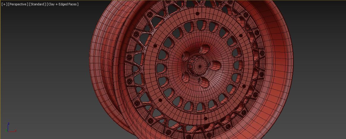 SSR formula aero mesh wheel 3D model | CGTrader