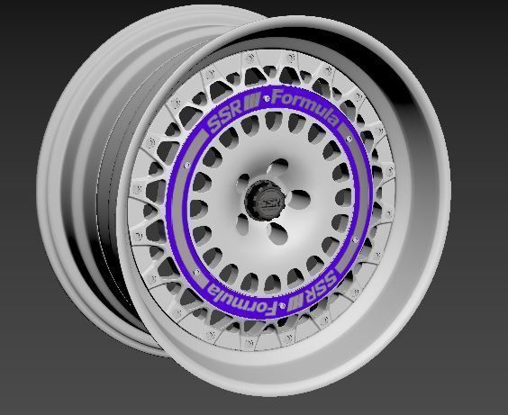 SSR formula aero mesh wheel 3D model | CGTrader