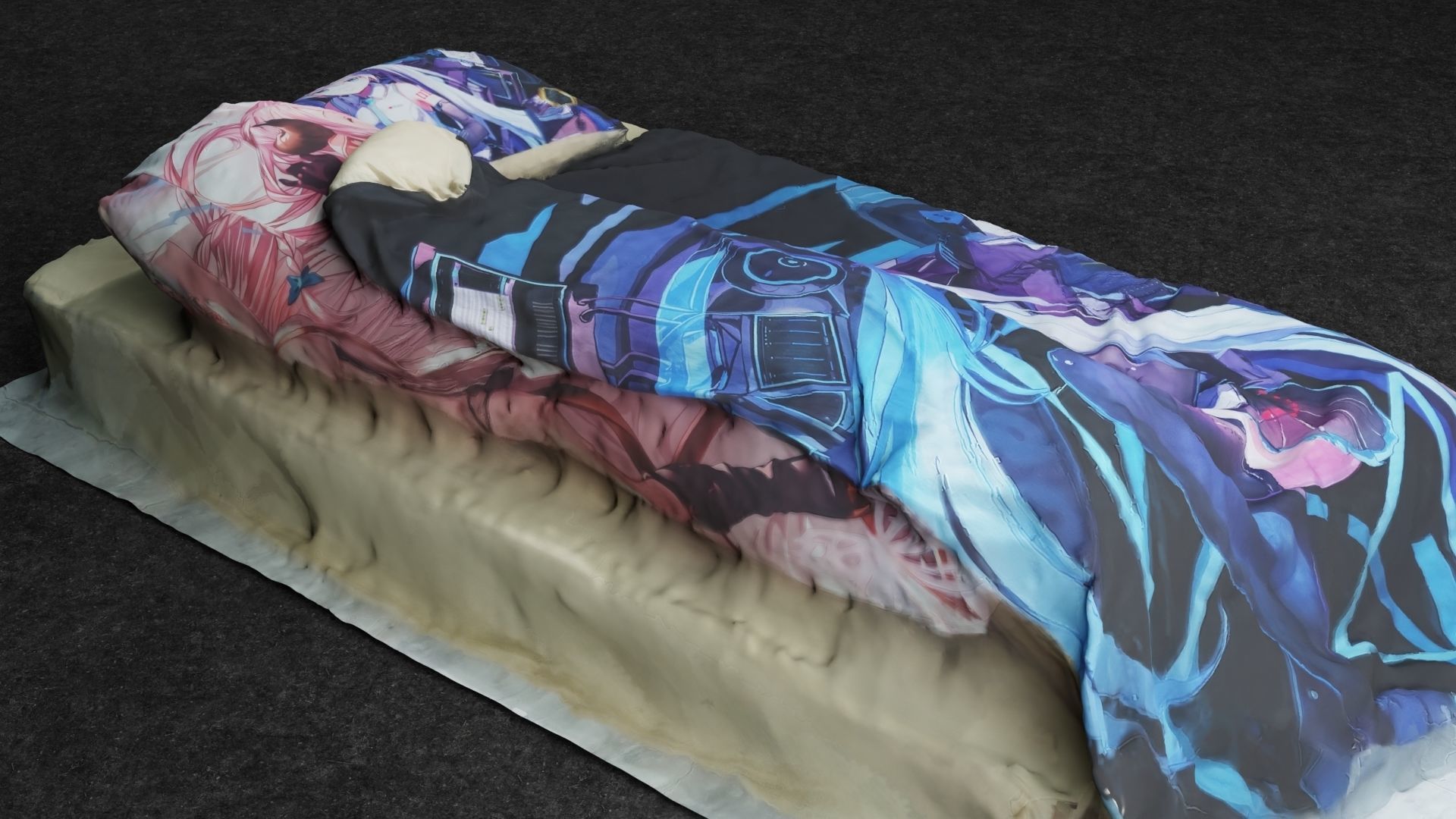 Anime Bed 3D model | CGTrader