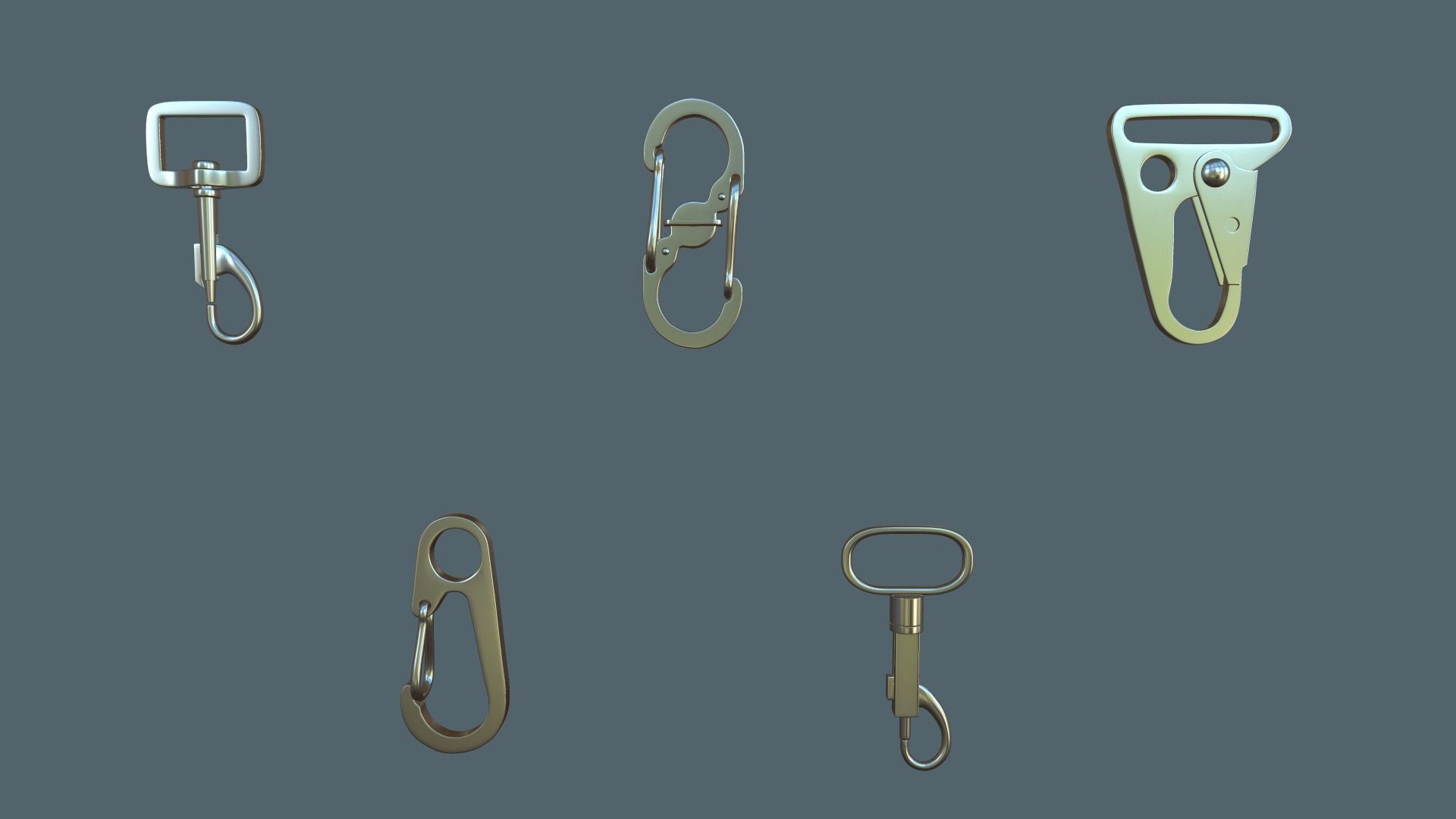 Pack of Buckles Marvelous Designer project and Zbrush IMM 3D model ...