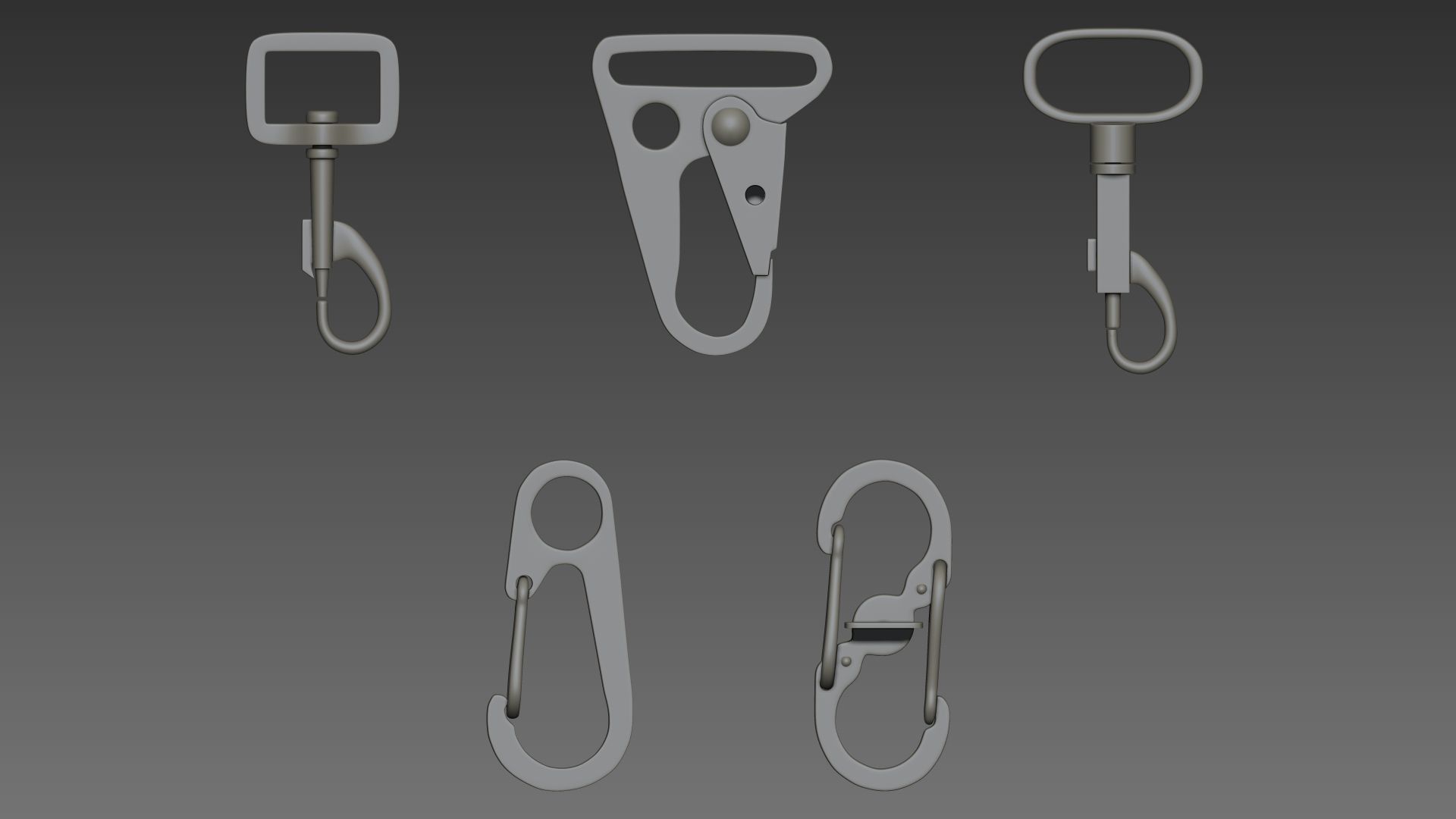 Pack of Buckles Marvelous Designer project and Zbrush IMM 3D model ...