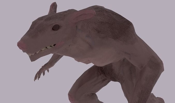 3D model Ratman creature that looks like rat VR / AR / low-poly | CGTrader
