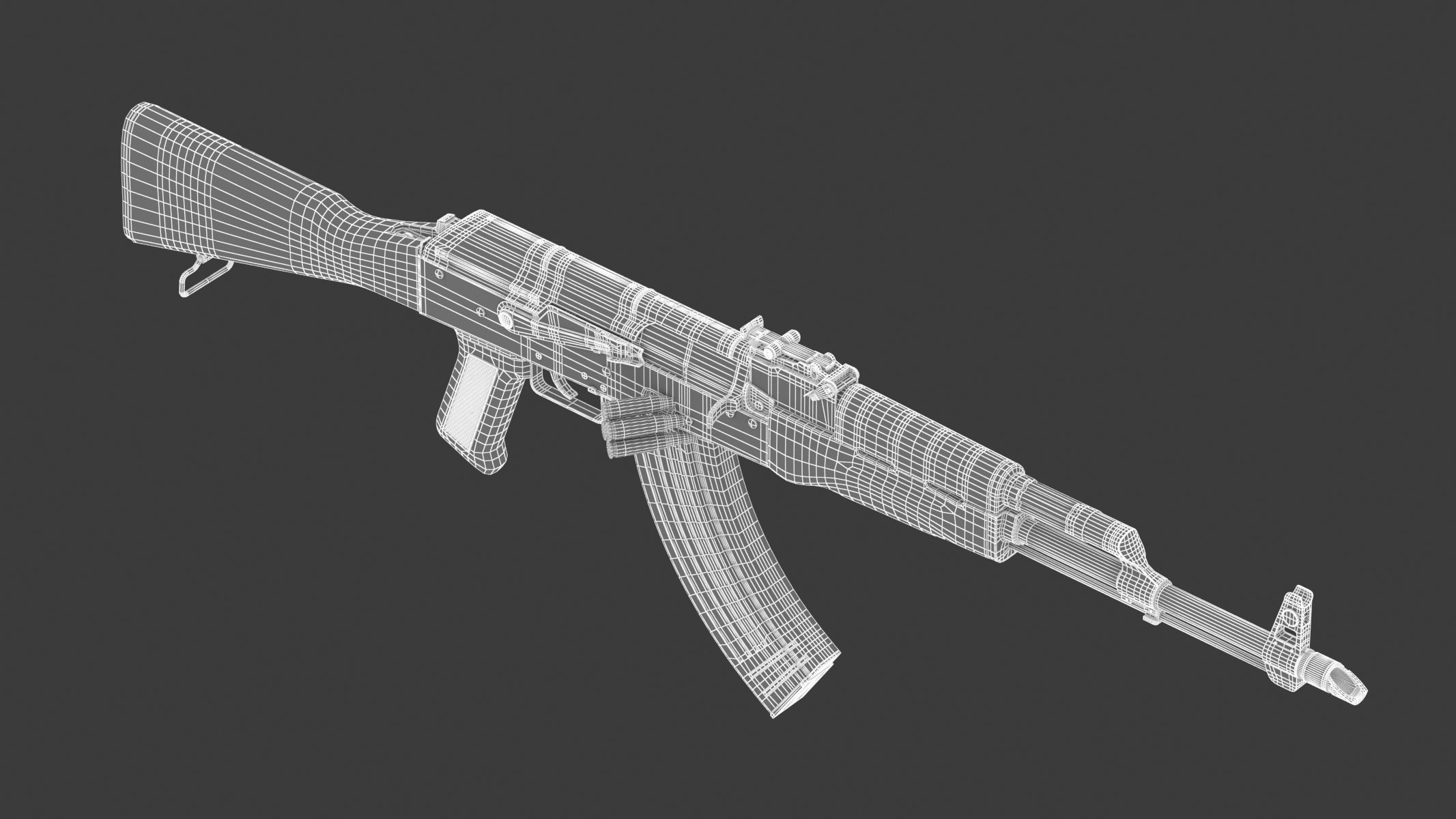 AKM Assault Rifle 3D model | CGTrader
